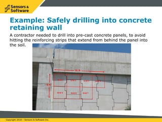 Using Conquest Ground Penetrating Radar (GPR) to locate embedments in ...
