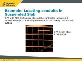 Using Conquest Ground Penetrating Radar (GPR) to locate embedments in ...