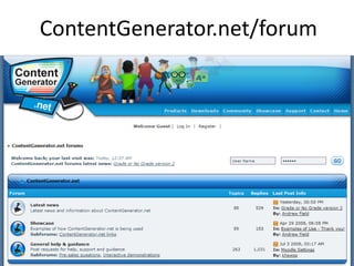 Using ContentGenerator.net for enjoyable, automatic assessment in Moodle. | PDF
