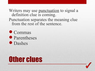Using context clues | PPT