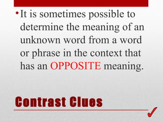 Using context clues | PPT