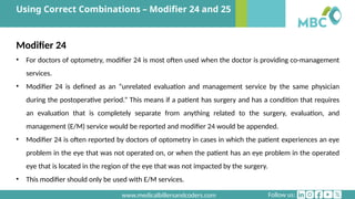 Using Correct Combinations – Modifier 24 and 25.pptx