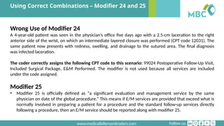 Using Correct Combinations – Modifier 24 and 25.pptx