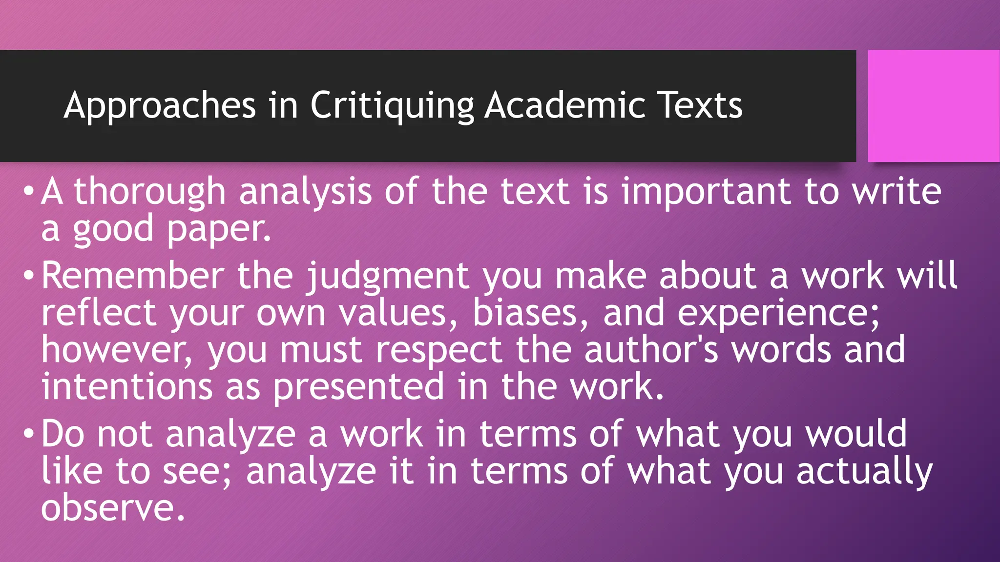 Using Critical Approaches in Writing a Critique.pptx