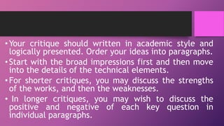 Using Critical Approaches in Writing a Critique.pptx