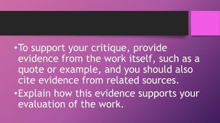 Using Critical Approaches in Writing a Critique.pptx