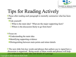 Using Critical Thinking Skills to be an Active Learner | PPT
