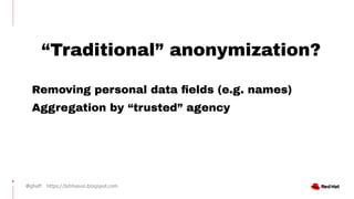 Lightning Talk: Using Data without Compromising Privacy | PPT