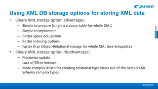 Using database object relational storage | PPT