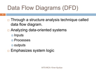 Using data flow diagram | PPTX