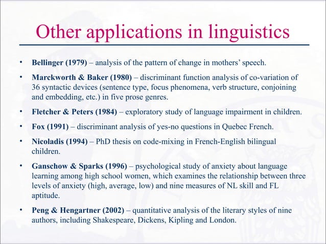Data mining, transfer and learner corpora: Using data mining to discover evidence of cross ...