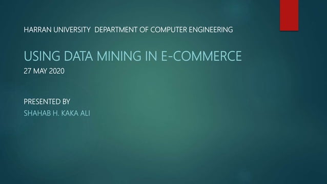 Using Data Mining In E Commerce Pptx Databases Computer Software 5698