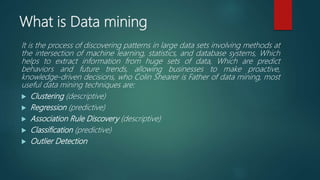 Using data mining in e commerce | PPTX