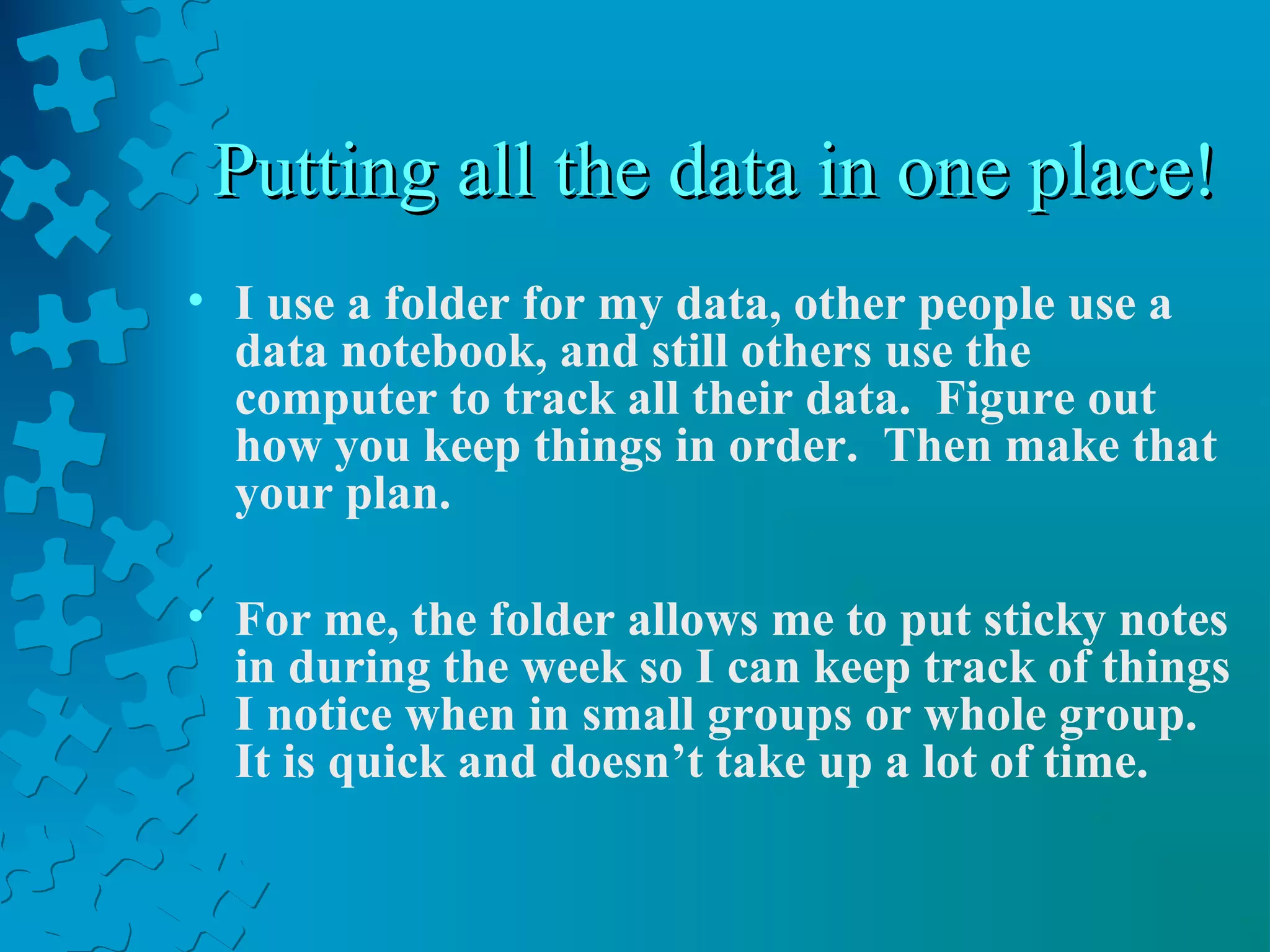 Using Data to Drive Instruction | PPT