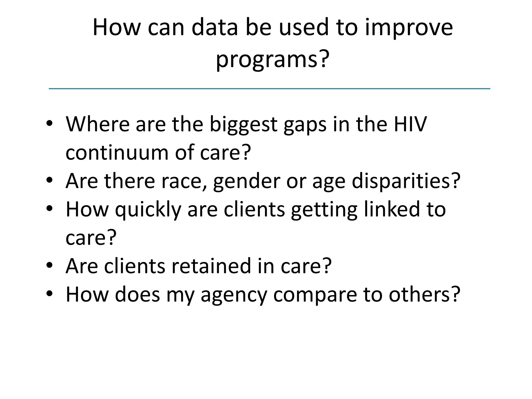 Using Data to Improve LTC - Debbie Wendell | PPT