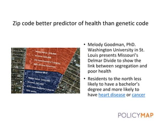 Using data to visualize community health | PPT