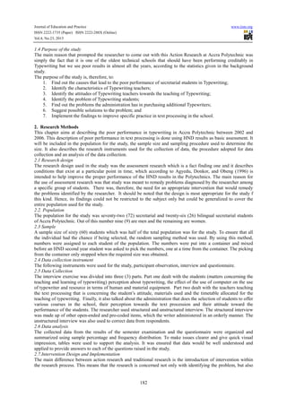 Using demonstration method to enhance the performance of first year ...