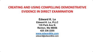 Using Demonstrative Evidence At Trial | PPT