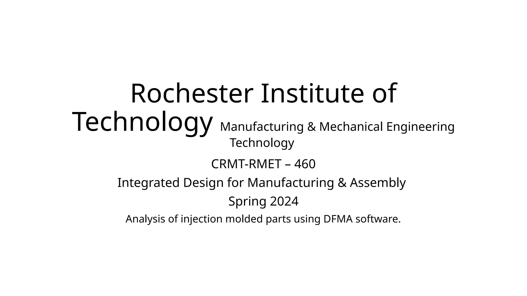 Using DFMA software for injection molded parts.pptx