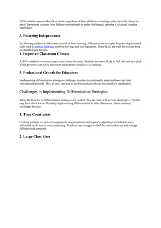 6 Effective Differentiation Strategies That Teachers Can Employ To Meet ...