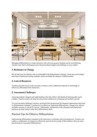 6 Effective Differentiation Strategies That Teachers Can Employ To Meet ...