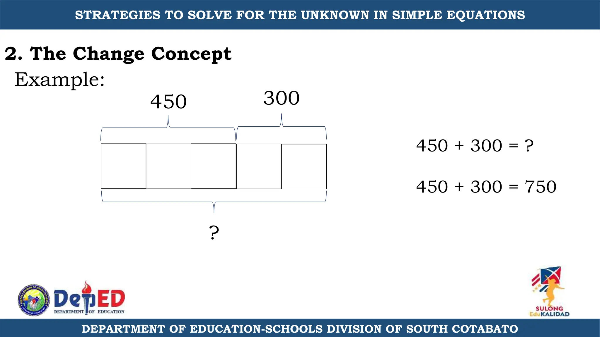 Using Different Strategies to Solve for the Unknown in Simple Equations ...