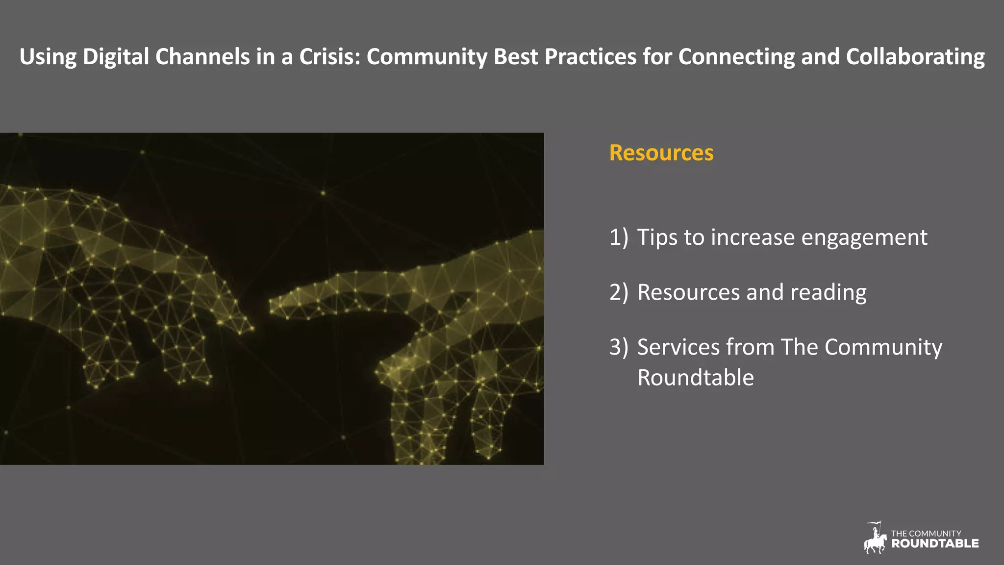 Resources for Using Digital Channels in a Crisis | PPT