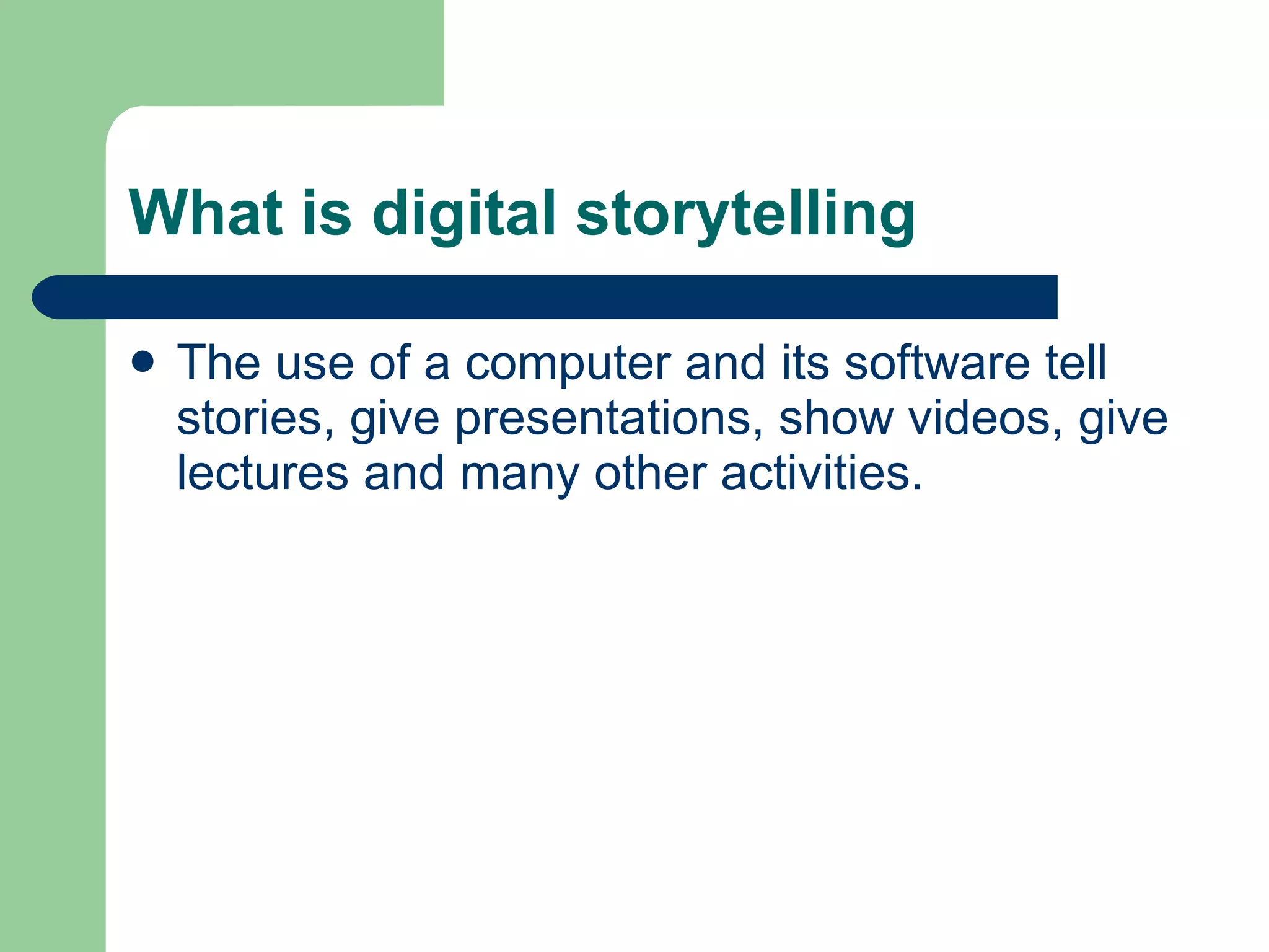 Using Digital Storytelling | PPT