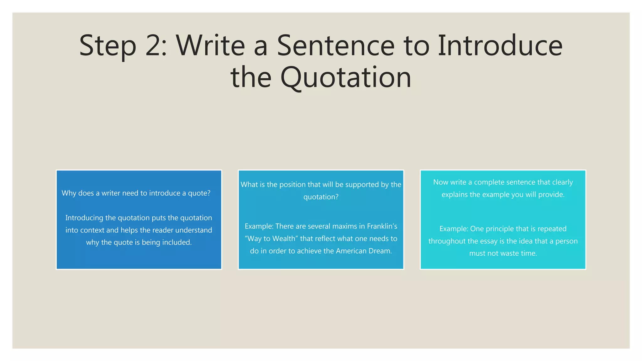 Using direct quotations AML1000 | PPTX
