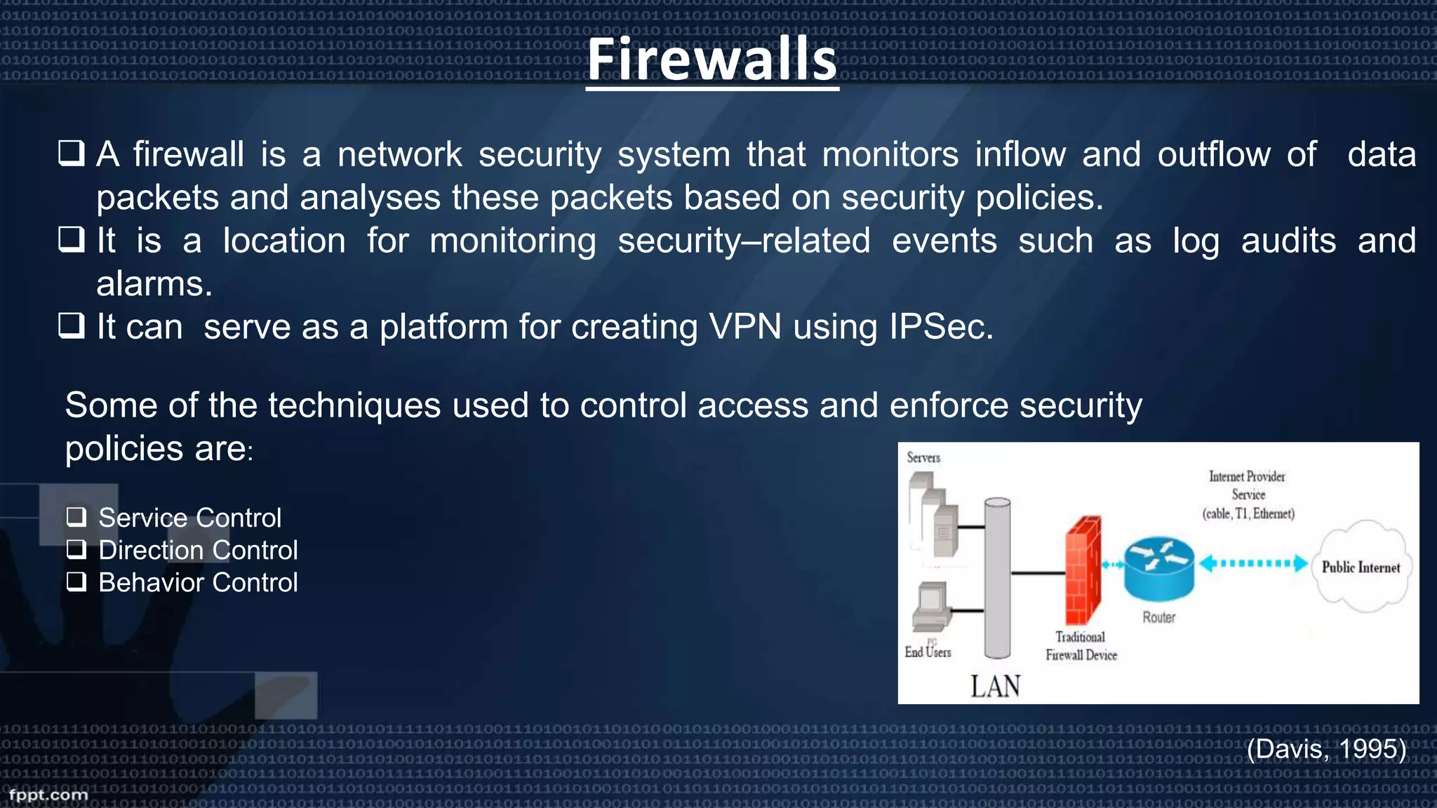 Using distributed firewalls in securing LANs | PPT