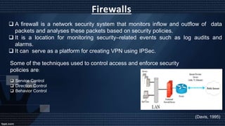 Using distributed firewalls in securing LANs | PPTX