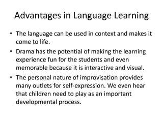 Using drama in the classroom | PPTX
