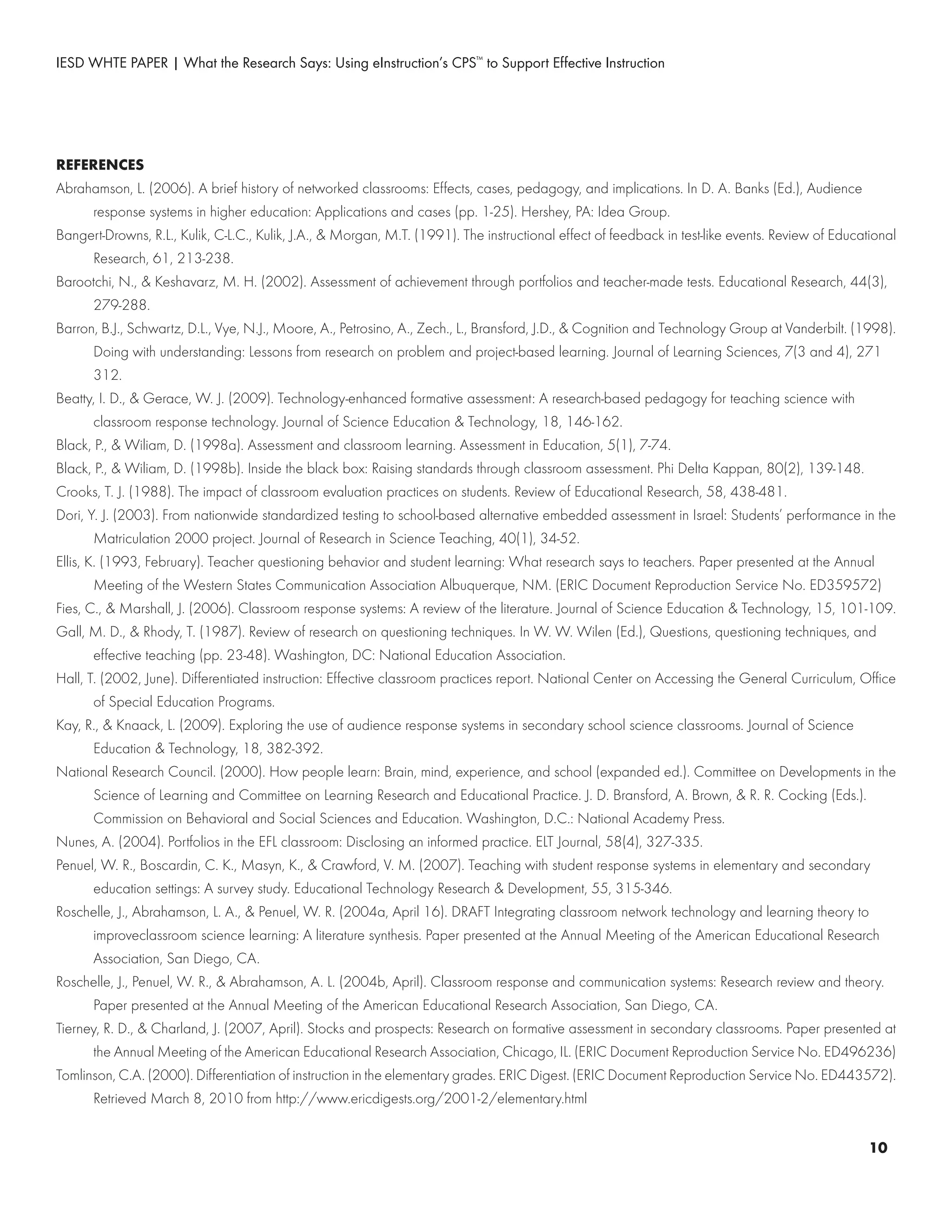 Using e instruction’s® cps™ to support effective instruction | PDF