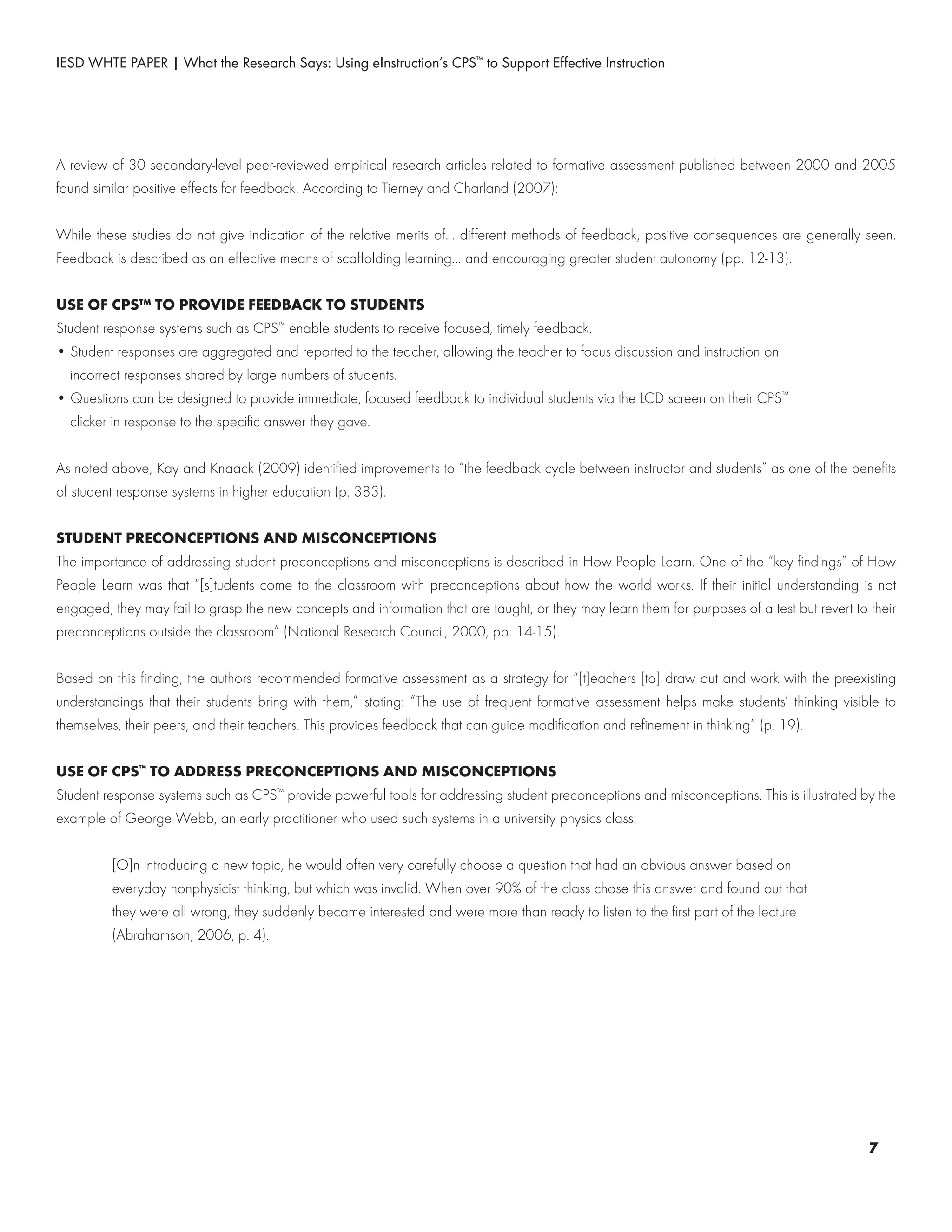 Using e instruction’s® cps™ to support effective instruction | PDF