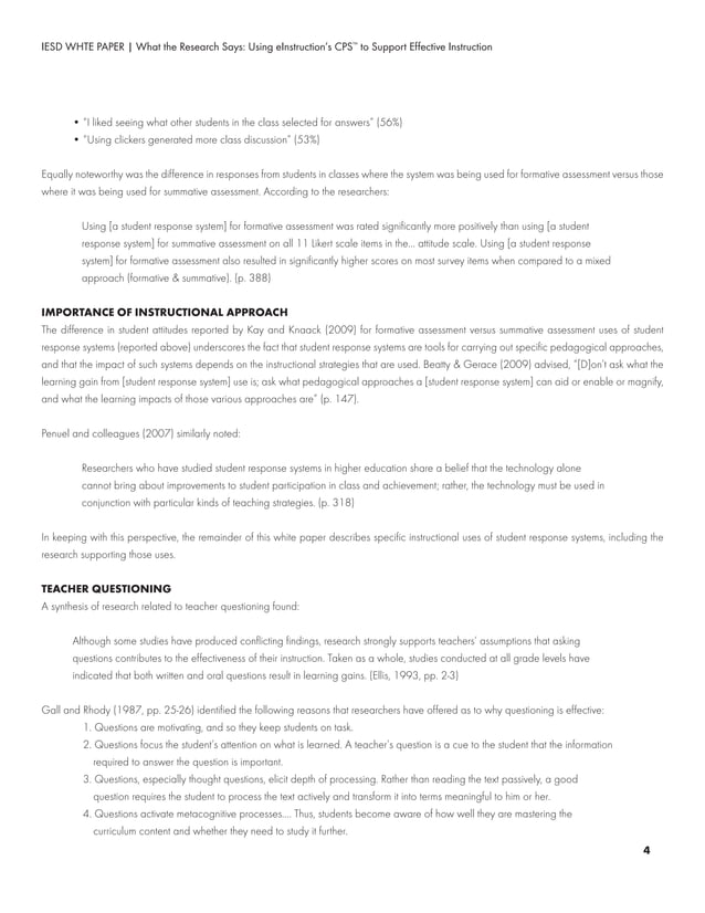 Using e instruction’s® cps™ to support effective instruction | PDF ...