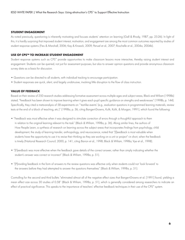 Using e instruction’s® cps™ to support effective instruction | PDF ...