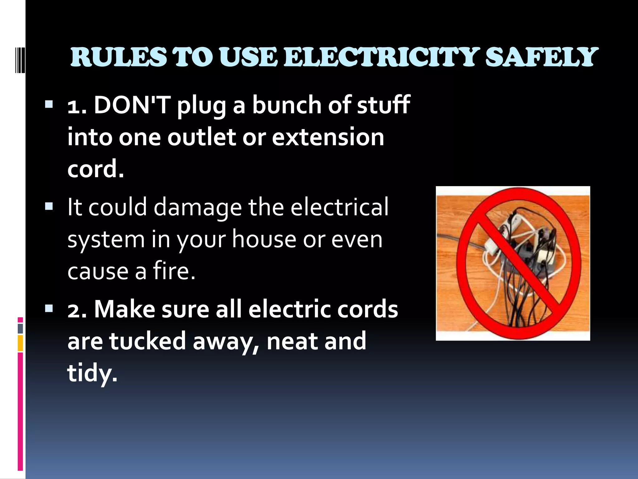 Using electricity safely | PPTX