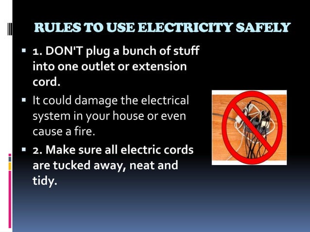 Using electricity safely | PPTX | Gas and Electric | Home Utilities