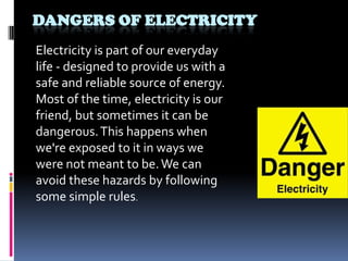 Using electricity safely | PPTX