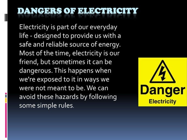 Using electricity safely | PPTX | Gas and Electric | Home Utilities