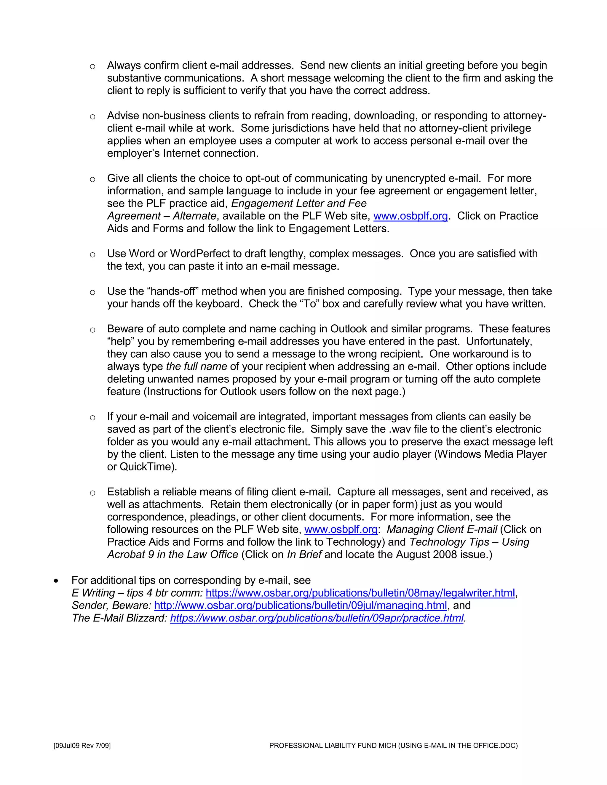 Using E-mail In The Office | PDF
