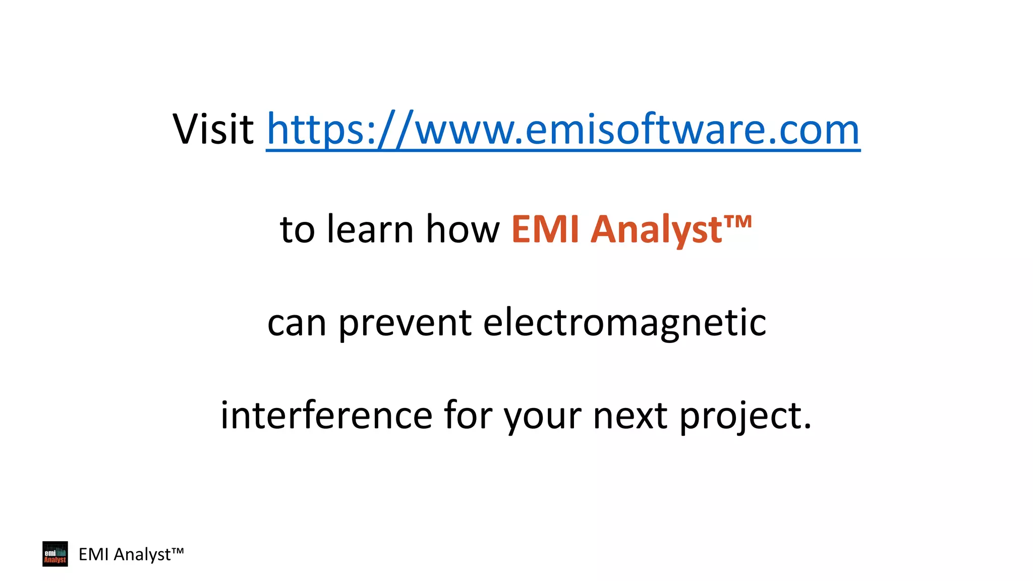 Using EMI Analyst™ to Perform Method CS114 Analyses for MIL-STD-461 | PPTX