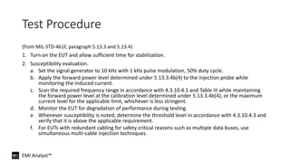 Using EMI Analyst™ to Perform Method CS114 Analyses for MIL-STD-461 | PPTX