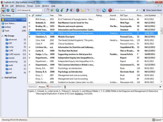 Using Endnote with UWS Referencing Guidelines - Margo Stewart (Subject ...