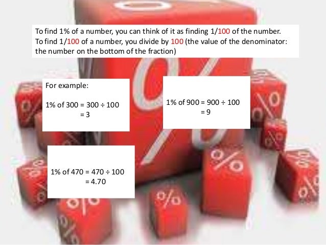 Working Out Percentages Using Equivalent Fractions working-out-percentages-using-equivalent-fractions