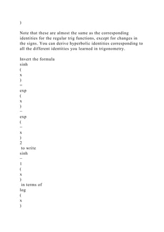 Using Eulers formula, exp(ix)=cos(x)+isin.docx