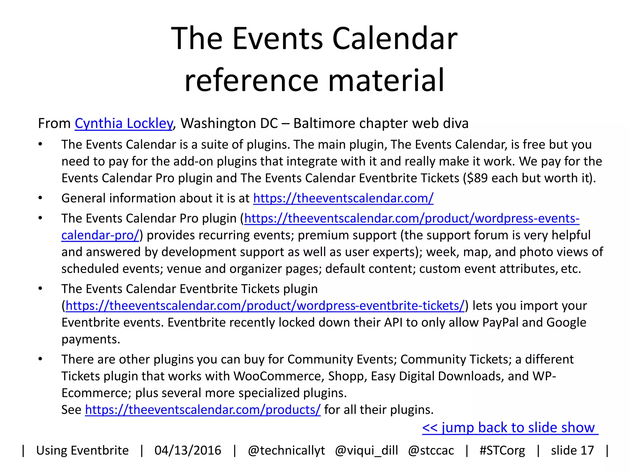 Using eventbrite to manage your event registration | PPTX