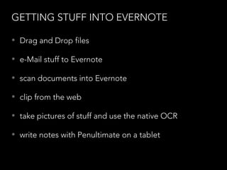 Using evernote | PPT