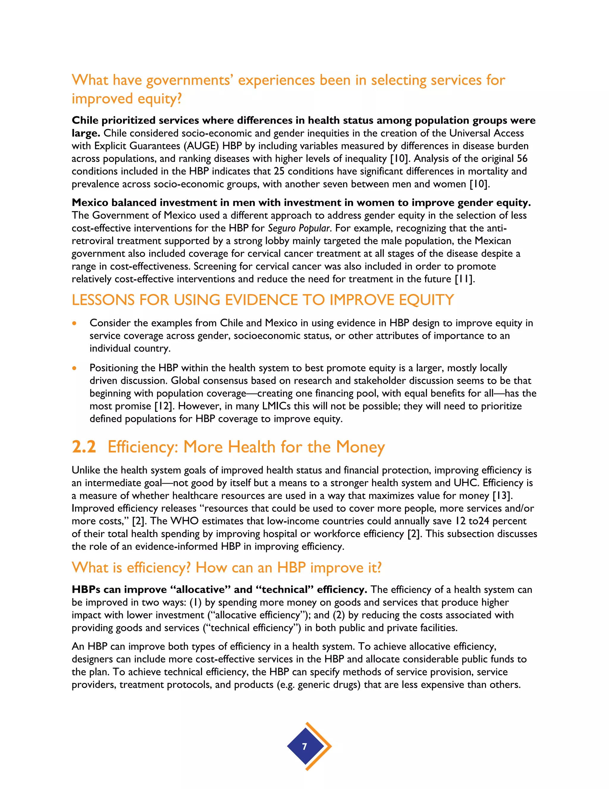 Using Evidence to Design Health Benefit Plans for Stronger Health ...