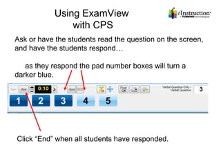 Using examview files with cps | PPT